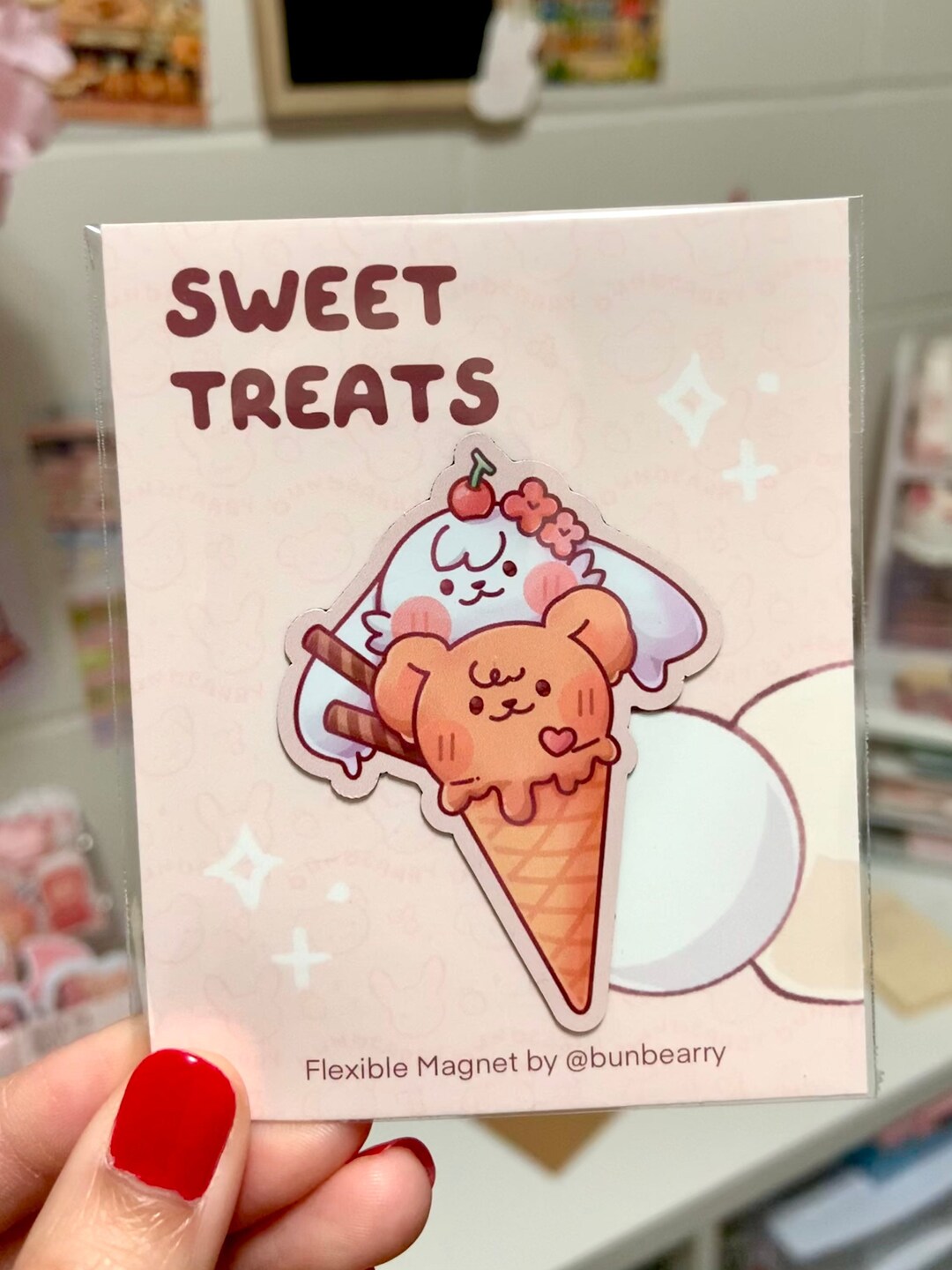 Flexible Magnet | Cute Kawaii Sweet Treats Icecream Magnet for Notes ...