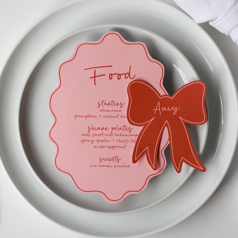Menu Place Cards - Etsy