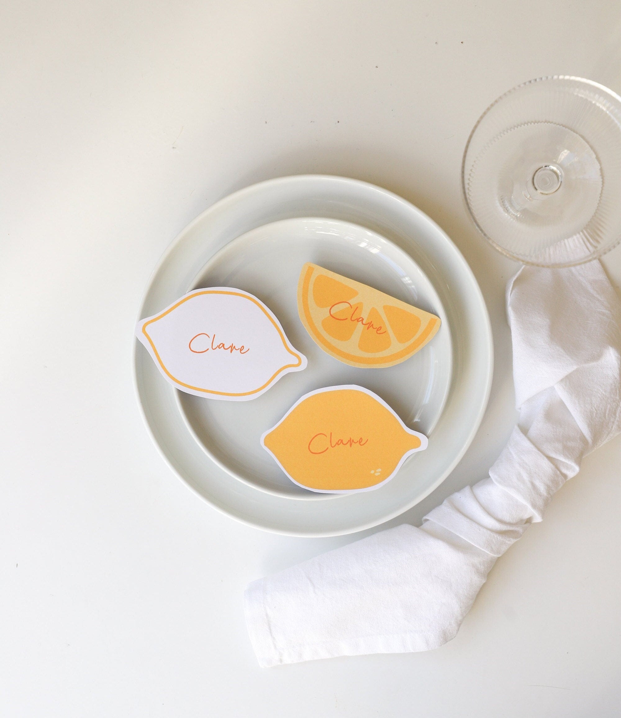 LEMON PLACE CARD Template | Italian Theme Party, Lemon Illustration ...