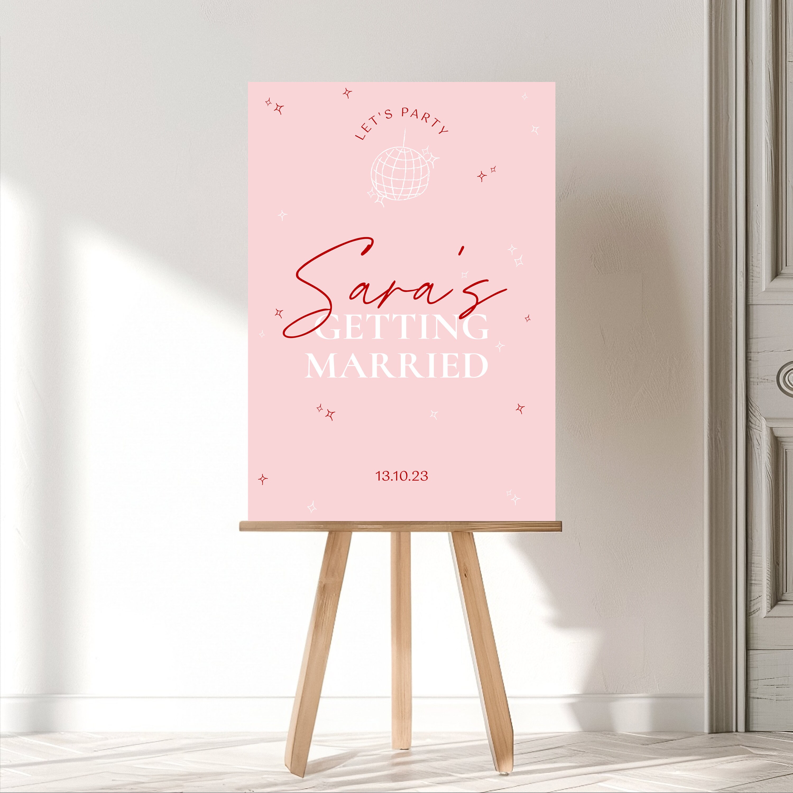 HENS WELCOME SIGN | Pink Minimal Modern Bachelorette Weekend/hens Party ...
