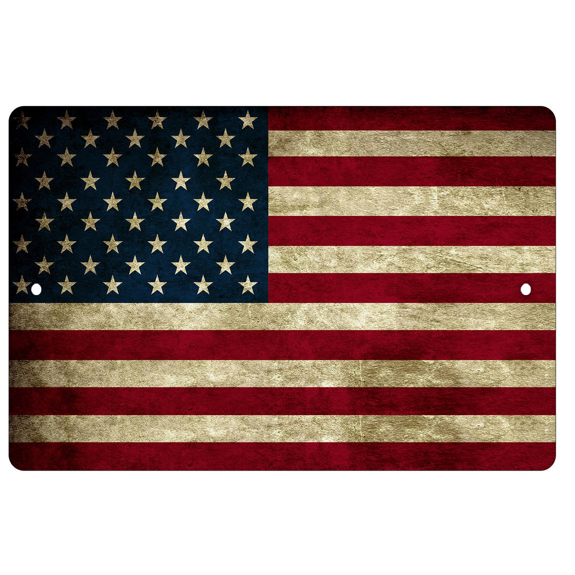 American Flag Tin Sign Patriotic Tin Sign Flag Wall Art - Etsy