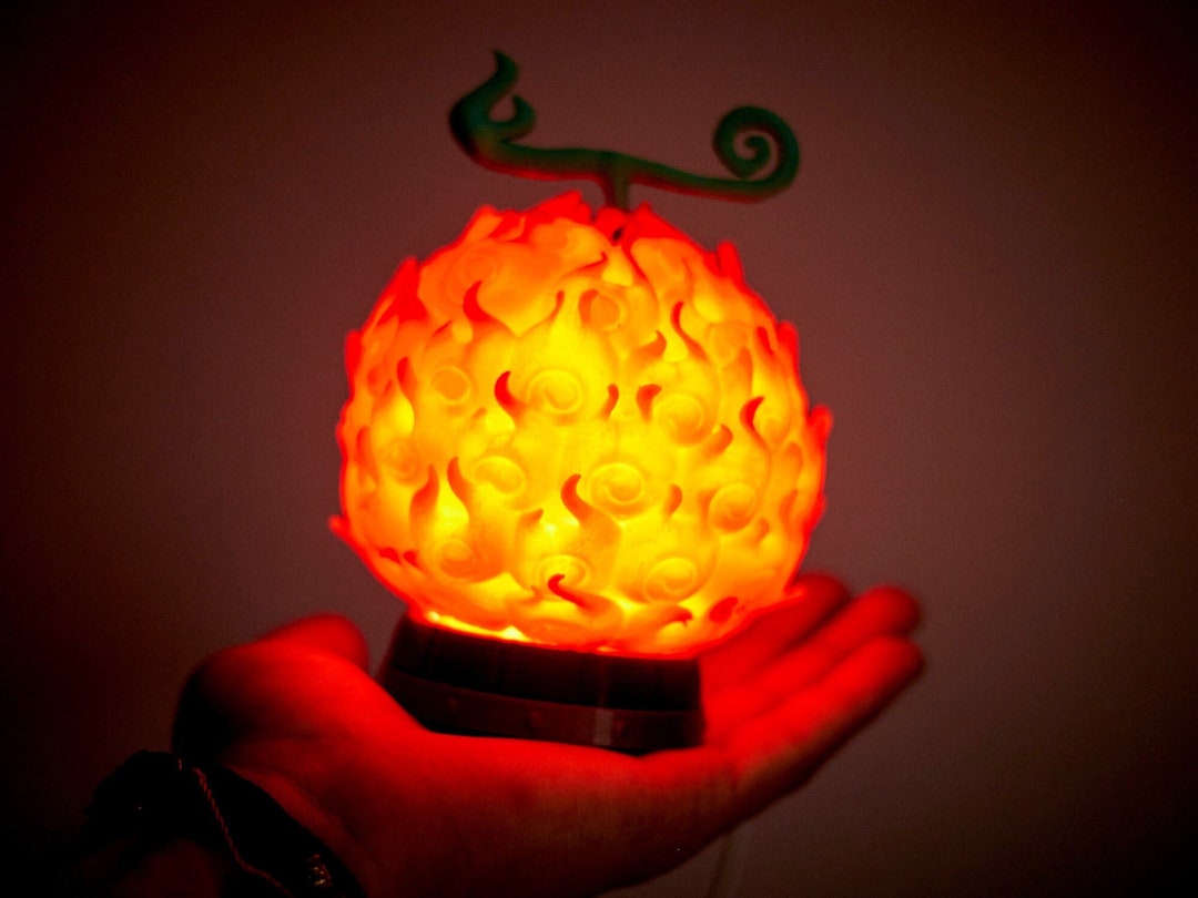One Piece Devil Fruit Lamp: Anime Desk & Room Decor, Ace Sabo Inspired ...