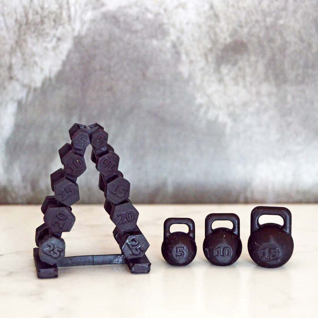1 12 Scale Weights, Mini Dumbbells Set, Mini Weights, 1 12 Scale ...
