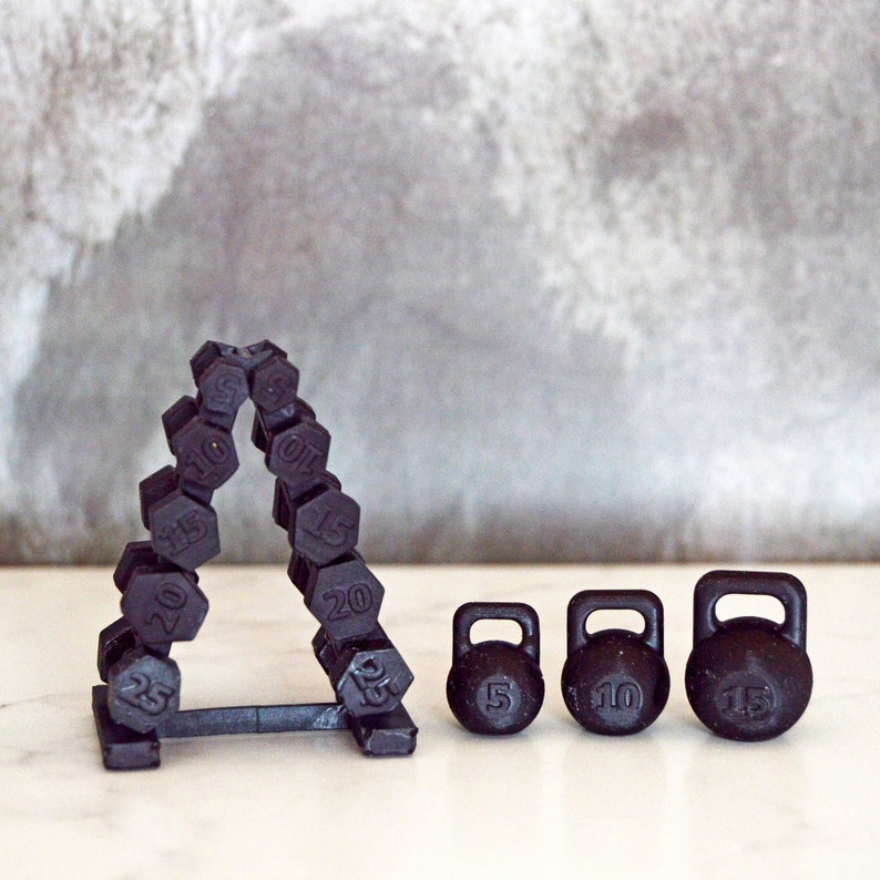 1 12 Scale Weights, Mini Dumbbells Set, Mini Weights, 1 12 Scale ...