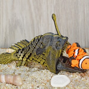 Angler Fish, 3D Printed Fish, Deep Sea Fish Toy, Realistic Tropical ...