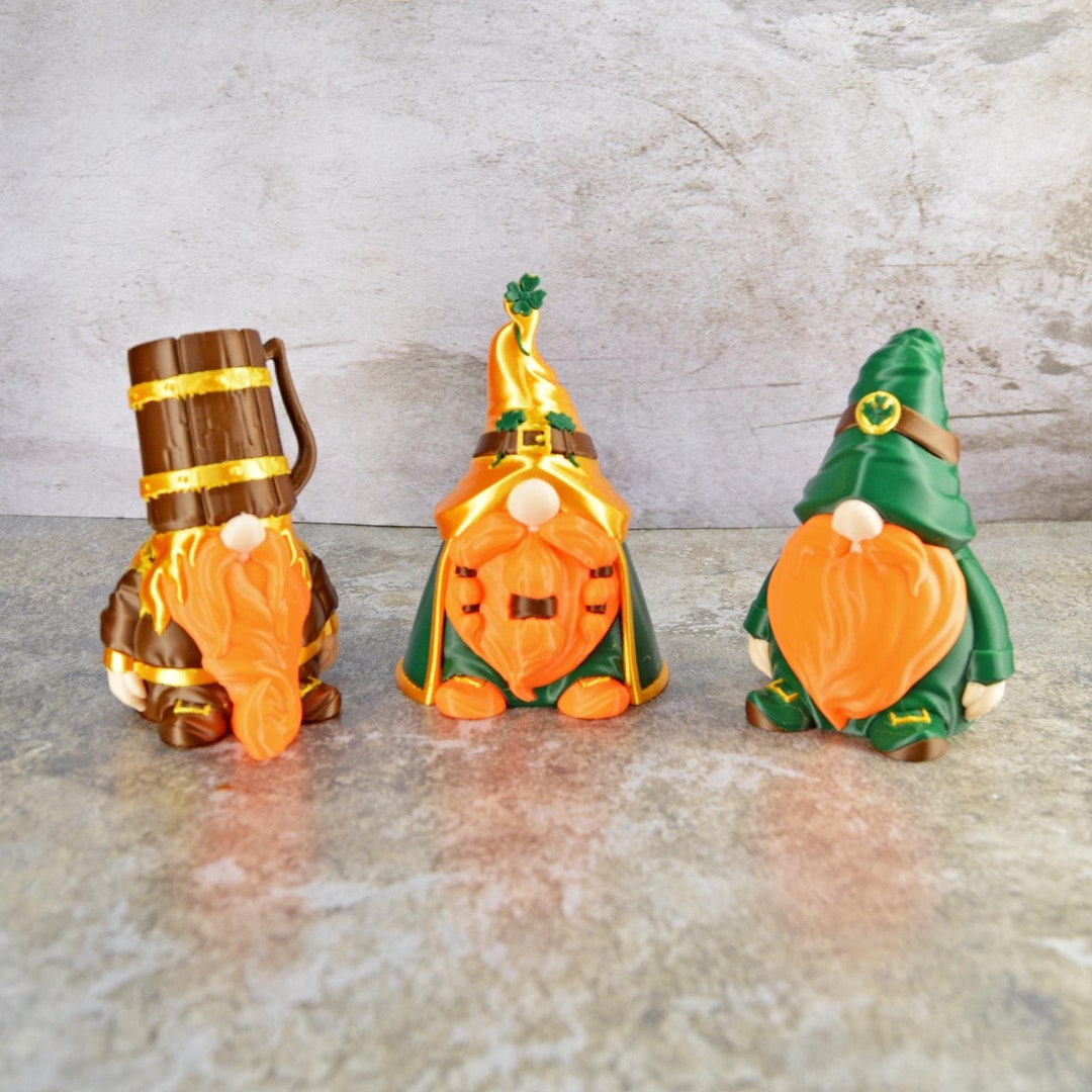 3D Printed St Patricks Day Gnomes, Leprechaun Gnome, St Patricks Day ...