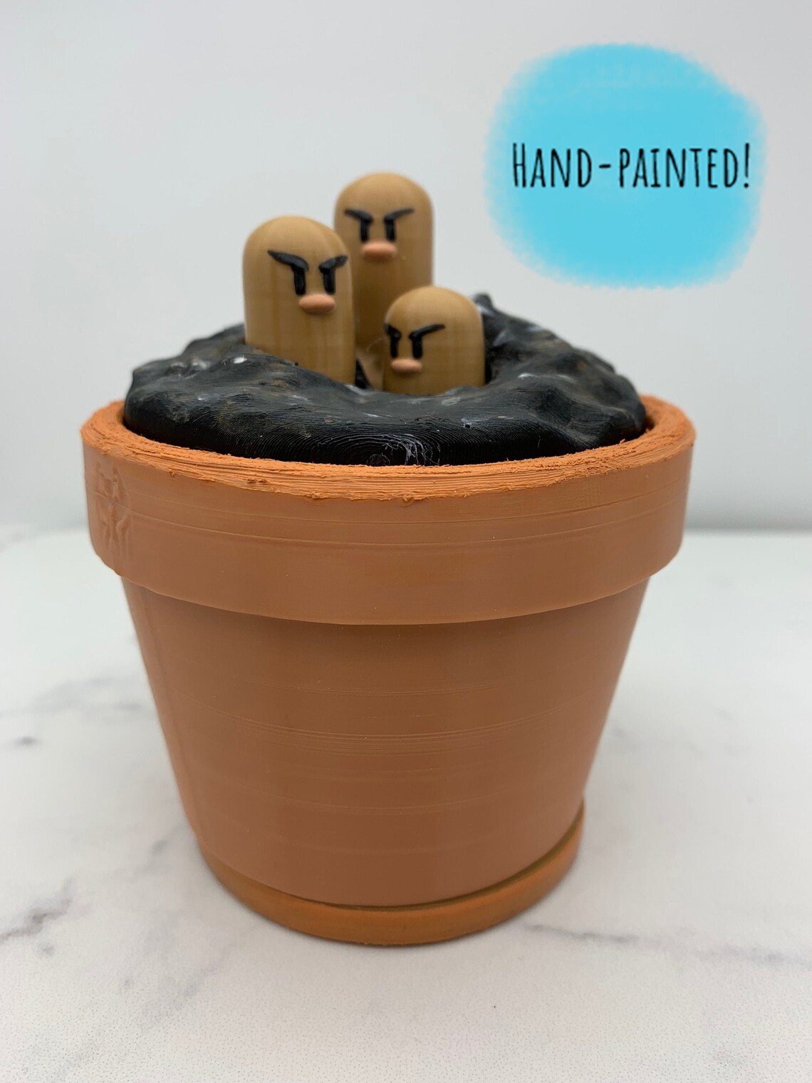 Dugtrio musclé statue dugtrio buff diglett trio diglett | Etsy