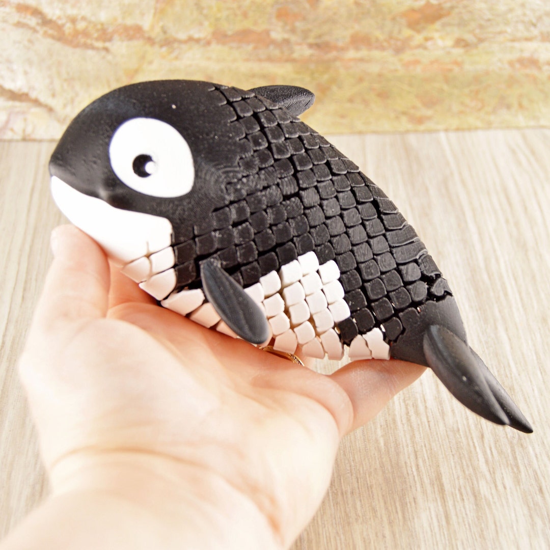 3D Printed Orca Fidget Toy, Orca Gift, Orca Decor, Fidget Toy Adult ...