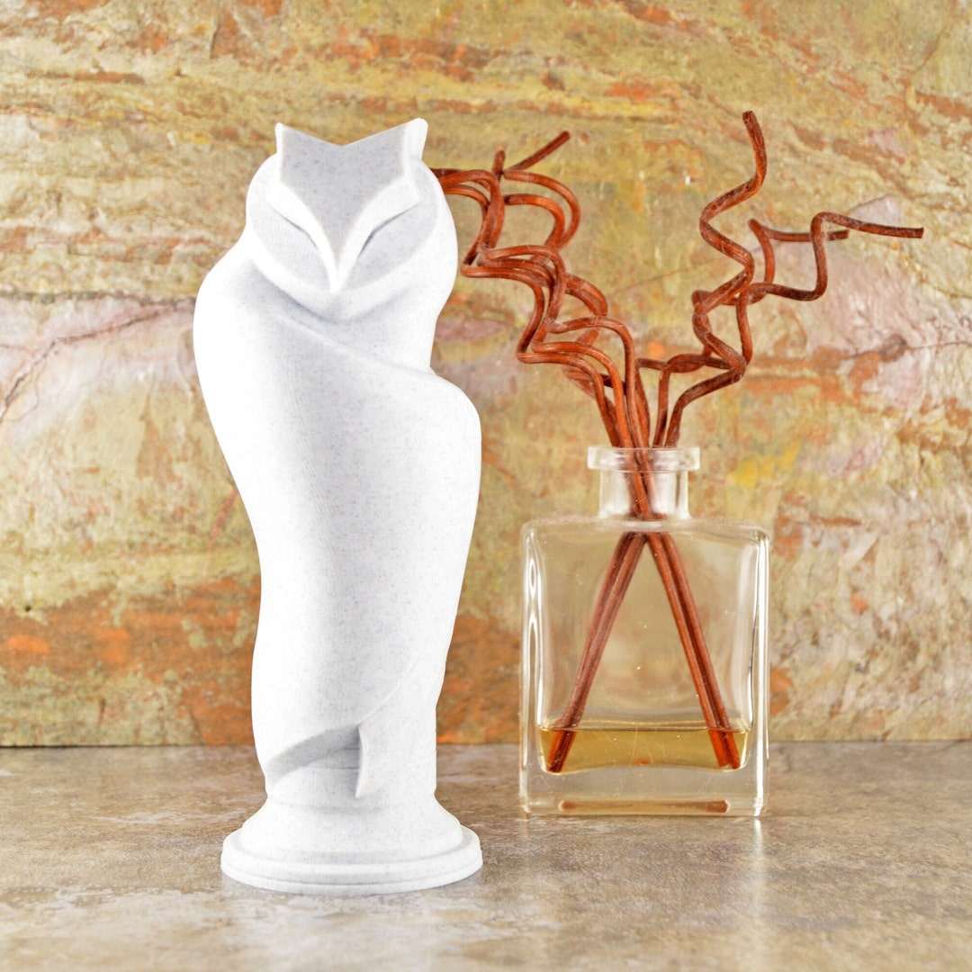 Minimalist Nature Statue, Owl Statue Indoor, Owl Lovers Gift ...