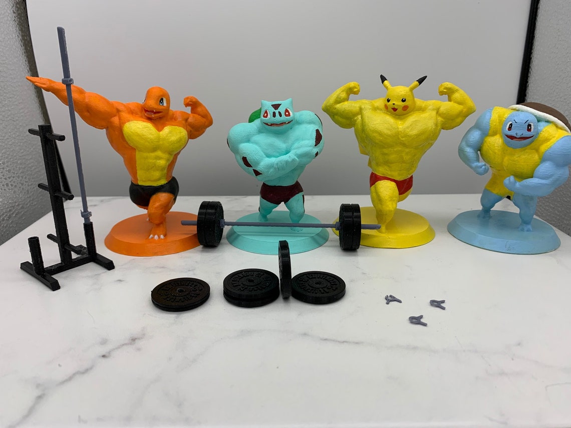 Weight lifting pokemon weight lifting gifts swole pokemon | Etsy