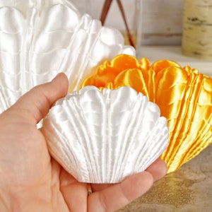 Set of 3 Shell Vases, Seashell Vase, Beach Theme Kitchen, Ocean Theme ...