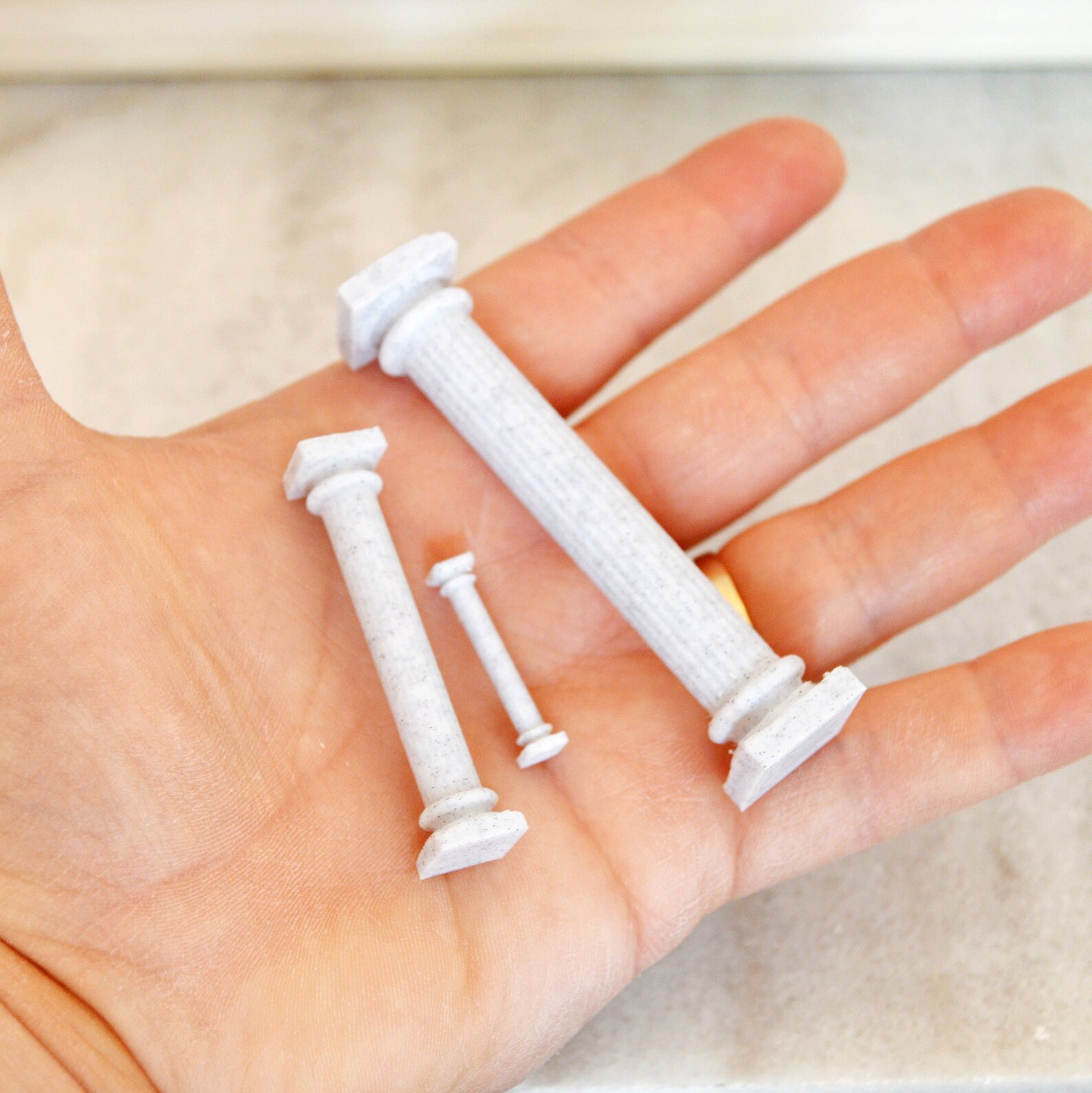 Cake Pillars Greek Pillar Miniature Greek Column Dollhouse - Etsy