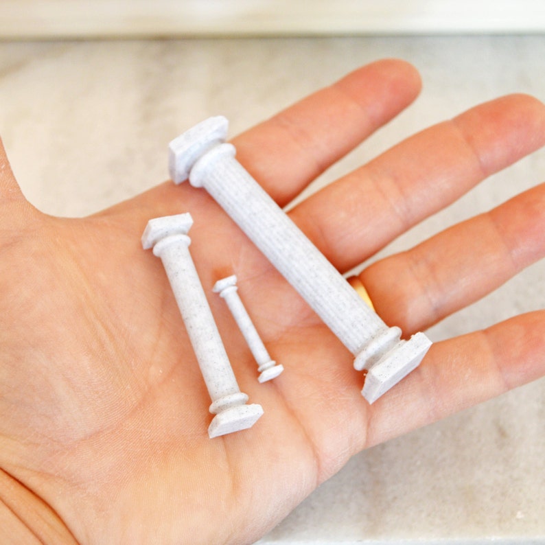 Cake Pillars Greek Pillar Miniature Greek Column Dollhouse - Etsy