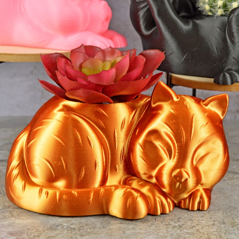 Cute Cat Planter Indoor Cat Pot for Plants Cat Succulent - Etsy