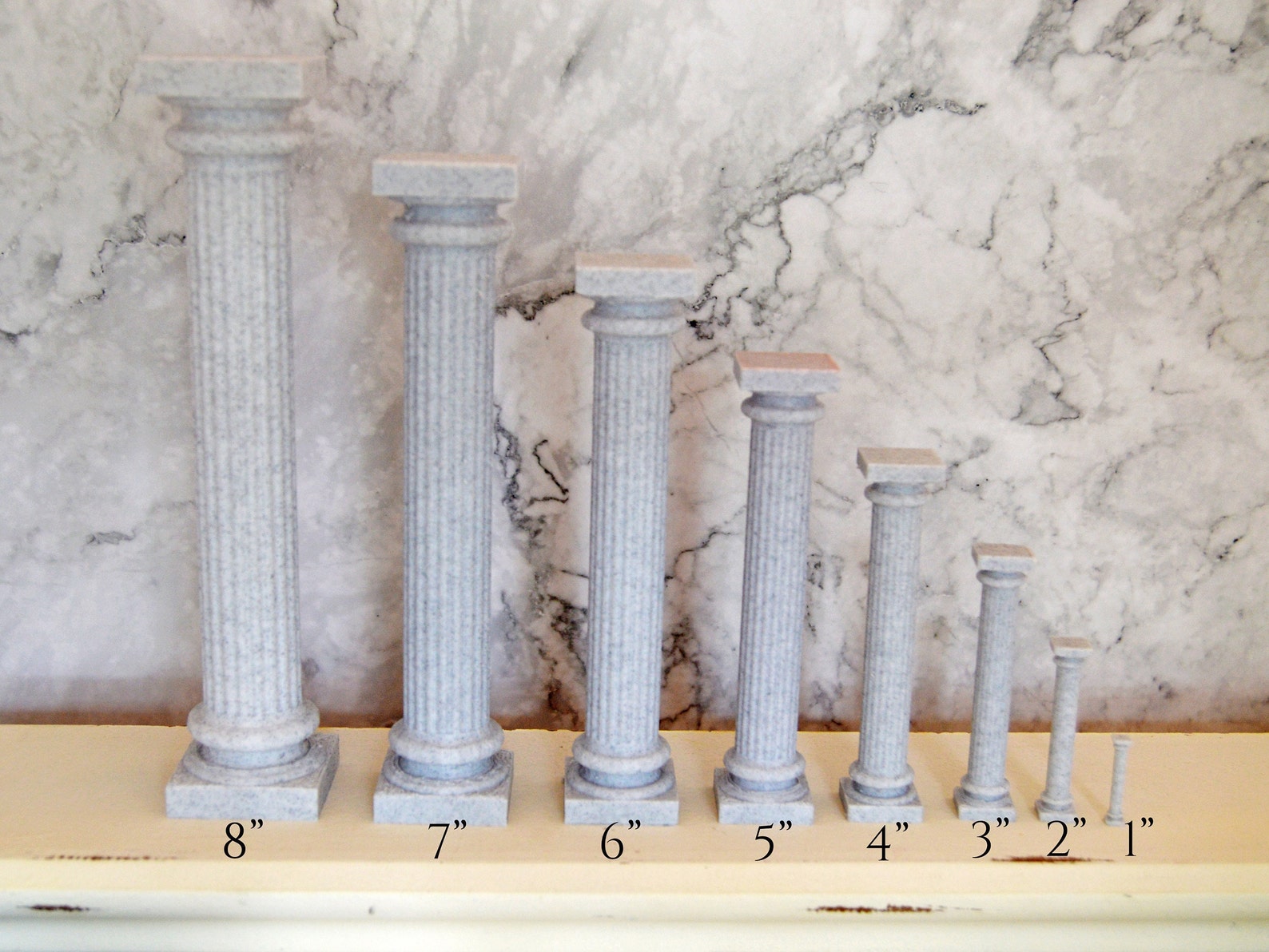 Cake Pillars, Greek Pillar, Miniature Greek Column, Dollhouse Column ...