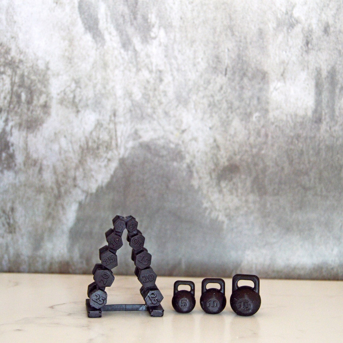 1 12 Scale Weights, Mini Dumbbells Set, Mini Weights, 1 12 Scale ...