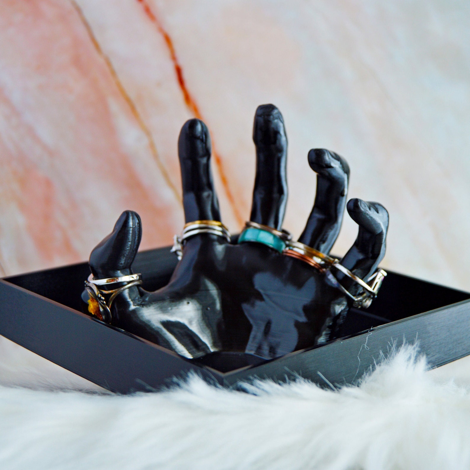 Ring Display Hand Ring Display Stand Hand Ring Holder With - Etsy