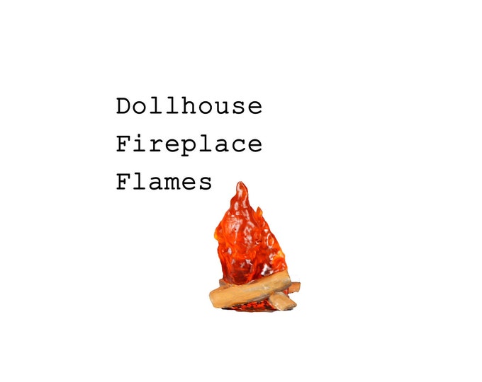 Dollhouse Miniature Fire, Mini Campfire, Miniature Fire, Mini Firepit ...