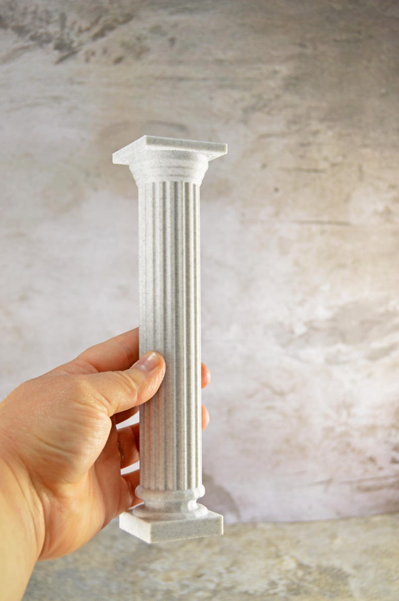 3D Printed Greek Doric Column, Greek Home Decor, Marble Pillars, Greek ...