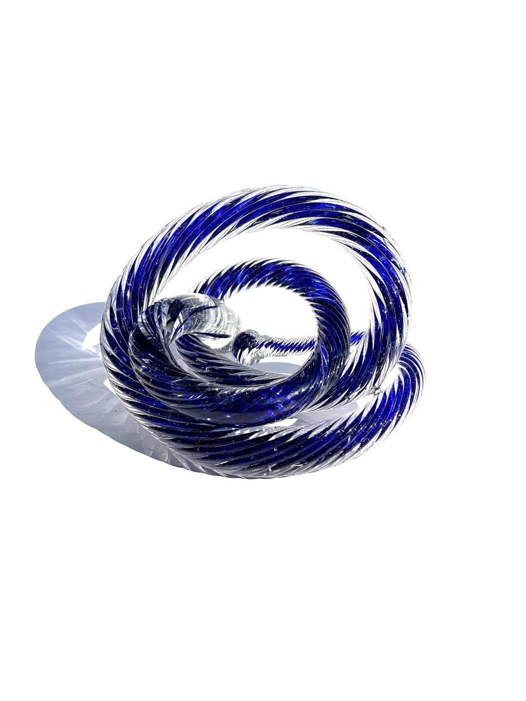 6 , 15 Cm, Cobalt Blue Sailor Glass Knot, Handcrafted Glass Object - Etsy