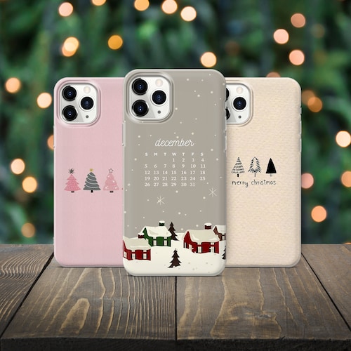 Christmas Phone Case X-mas Cover for Iphone 7 8 XS XR 11 | Etsy