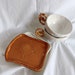 Ceramic Toast-shaped Plate - Etsy