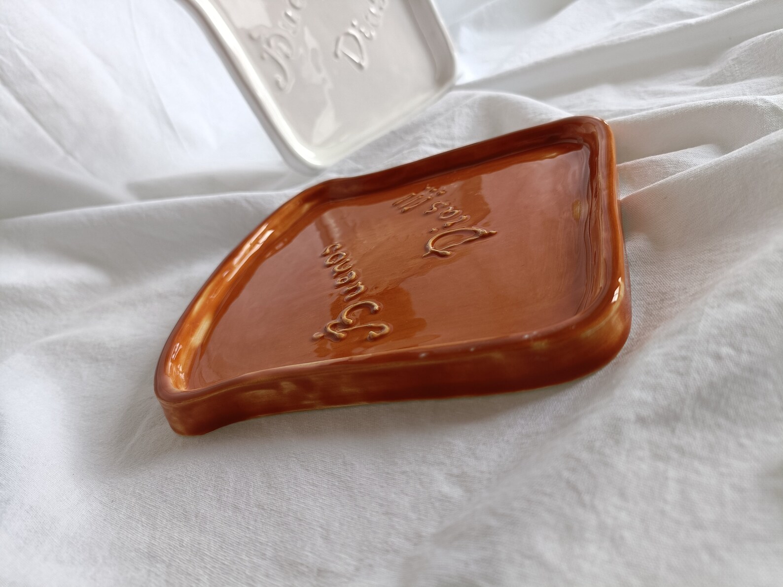 Ceramic Toast-shaped Plate - Etsy