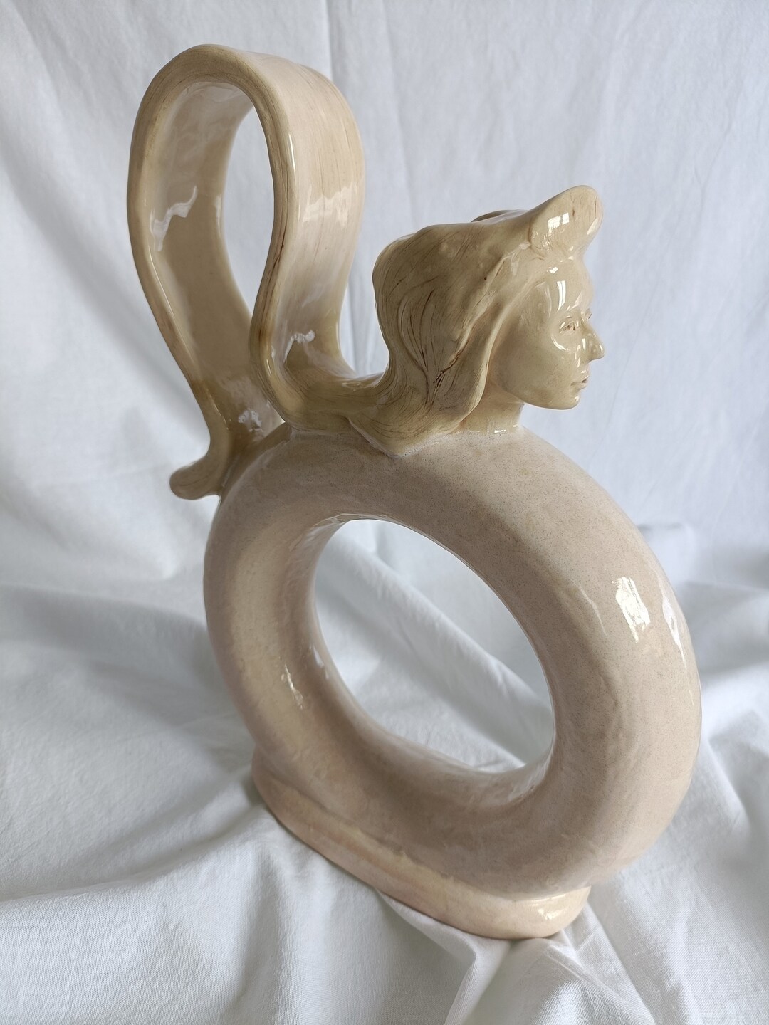 Pandora Decorative Vase, With Head and Handle, Ceramic - Etsy