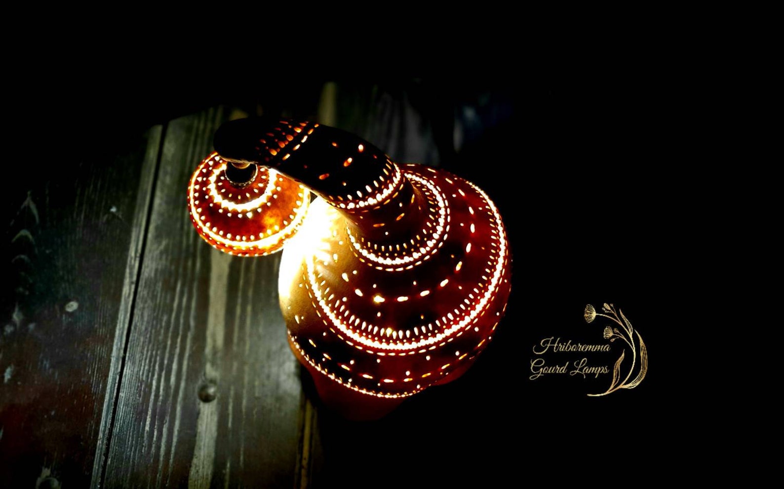 Engraved Gourd Lamp Large and Tiny Gourds Fairy Lantern - Etsy