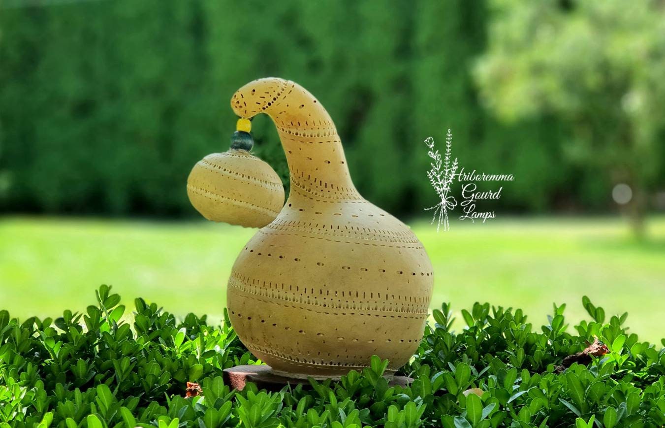Engraved Gourd Lamp Large and Tiny Gourds Fairy Lantern - Etsy