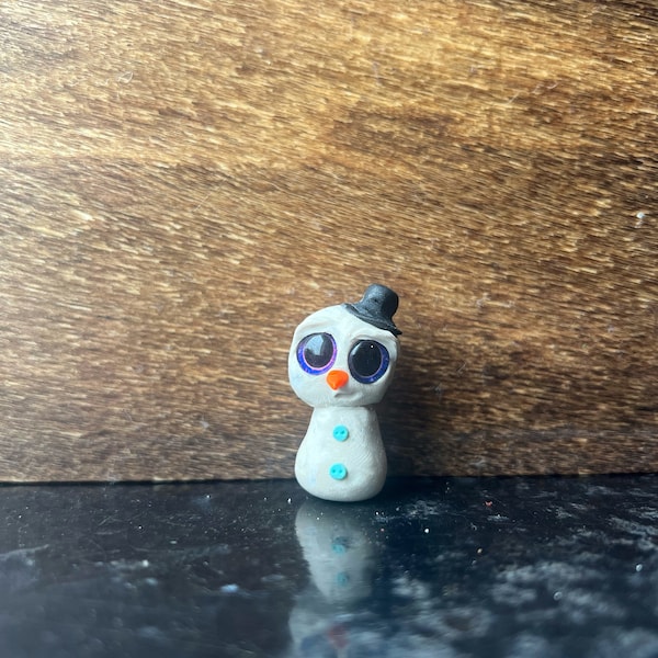 Polymer Clay Snowman - Etsy