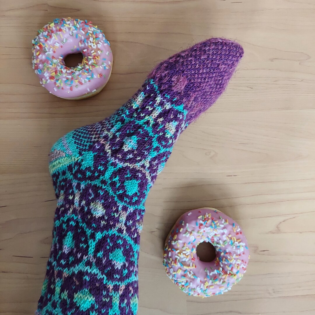 Hand Knit Socks From Upcycled Yarn, Size 38-39 - Etsy