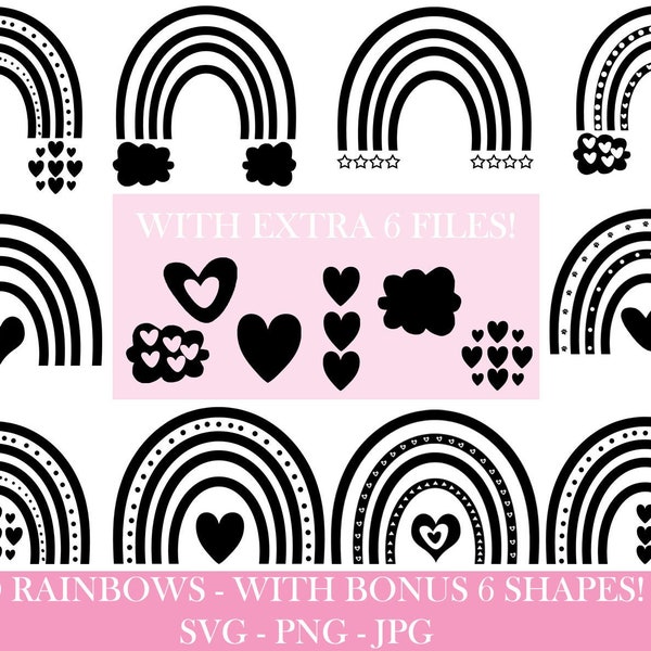 Rainbow Baby Svg - Etsy