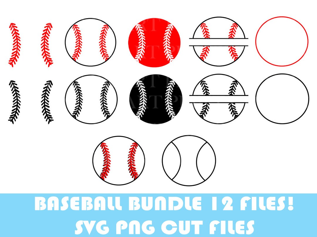 Baseball SVG Bundle Cut Files Baseball Monogram for - Etsy UK