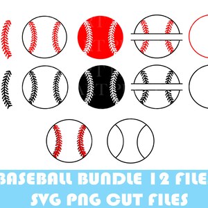 Baseball SVG Bundle Cut Files Baseball Monogram for - Etsy UK