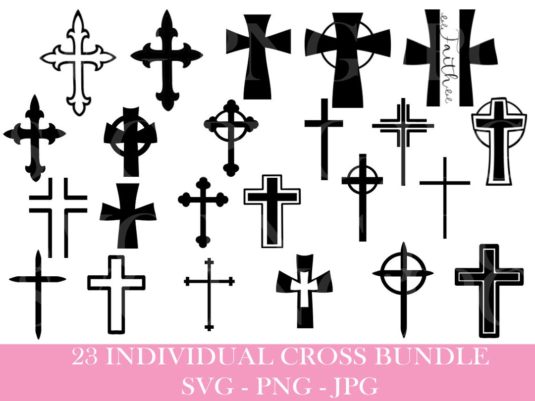 Cross SVG Bundle cross Svg Silhouette Files Crosses Vector - Etsy UK