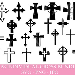 Cross SVG Bundle cross Svg Silhouette Files Crosses Vector - Etsy UK