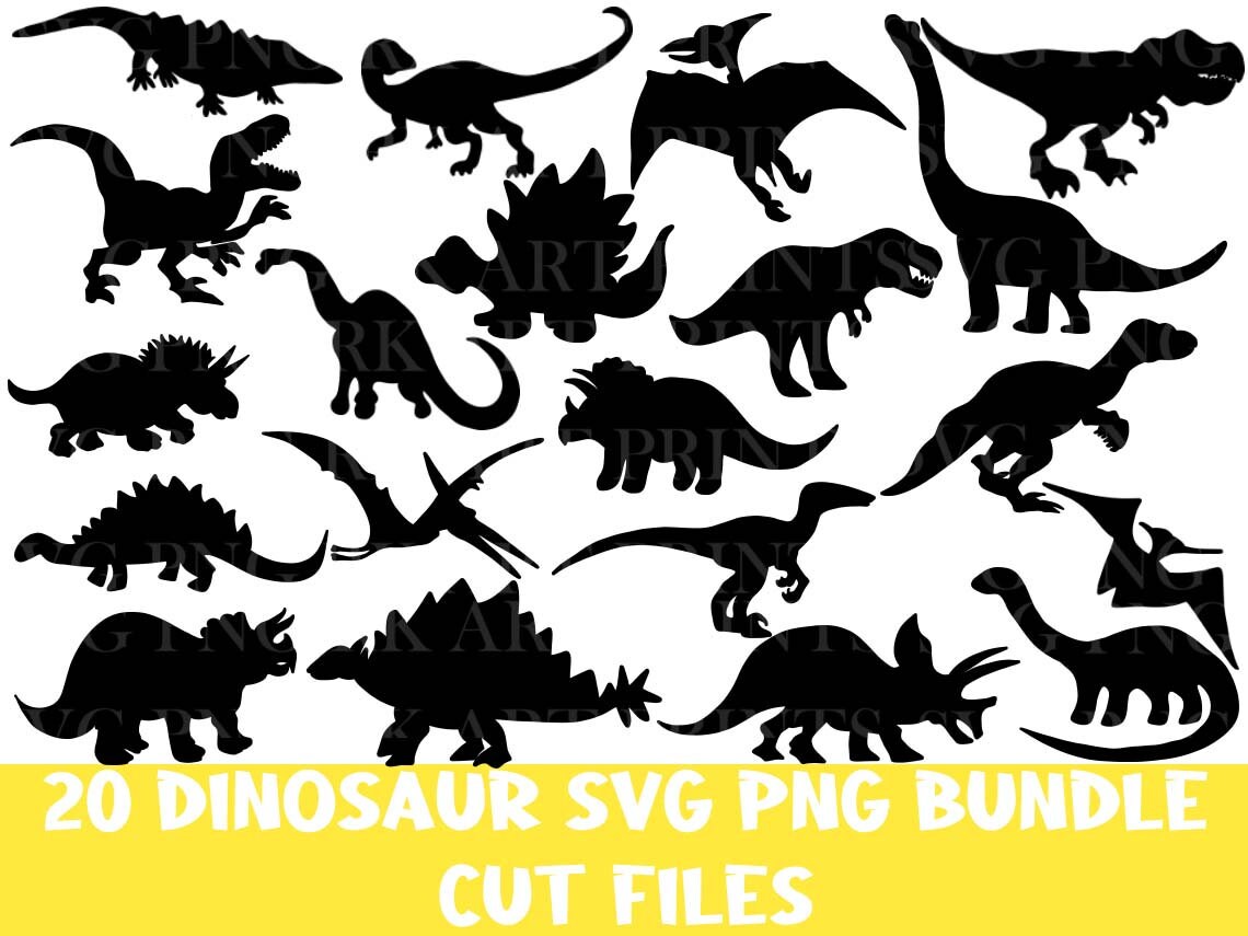 Dinosaur svg bundle dinosaur clipart png dinosaur | Etsy