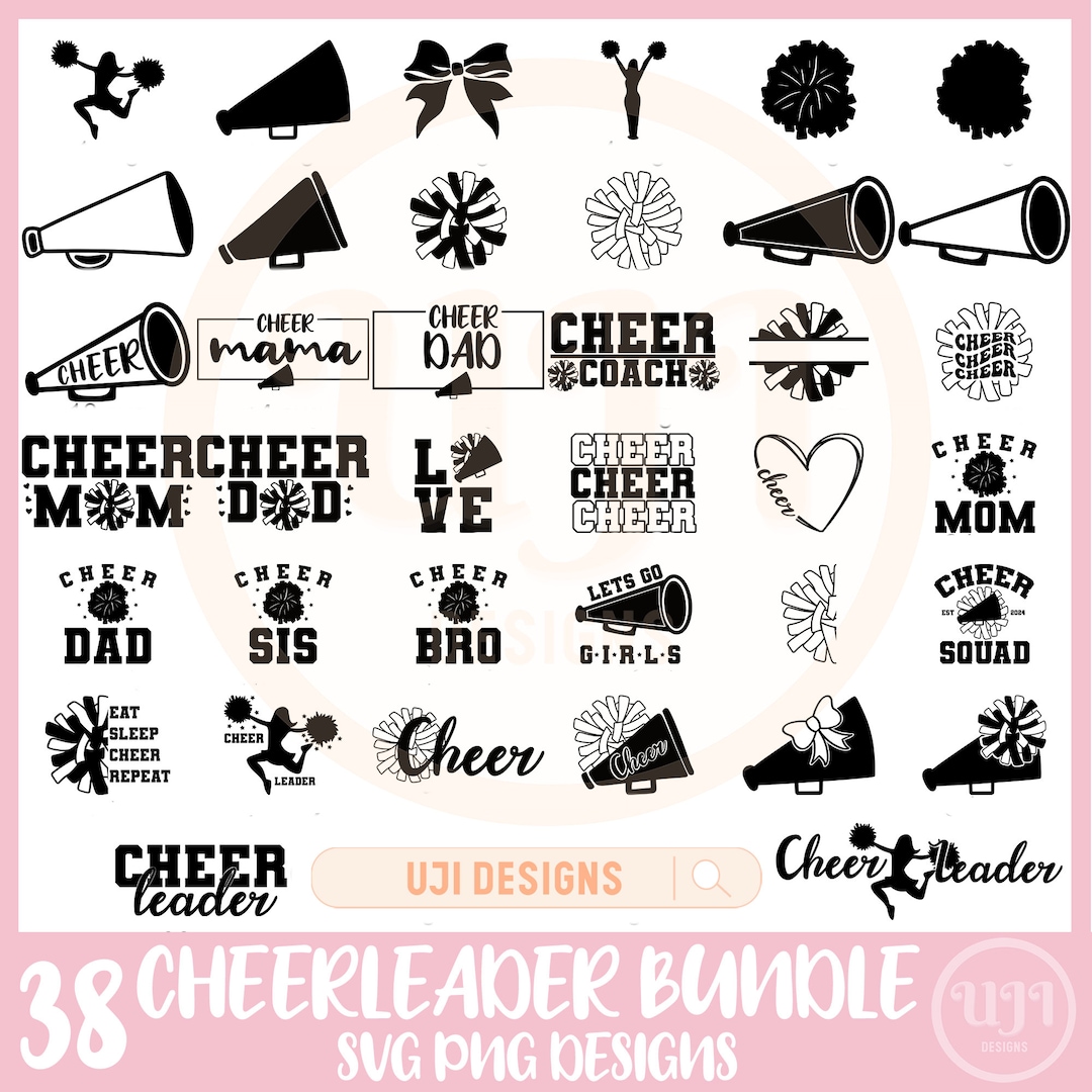 Cheerleader Svg Bundle, Cheer Sublimation Png, Cheer Svg, Cheer Shirt ...