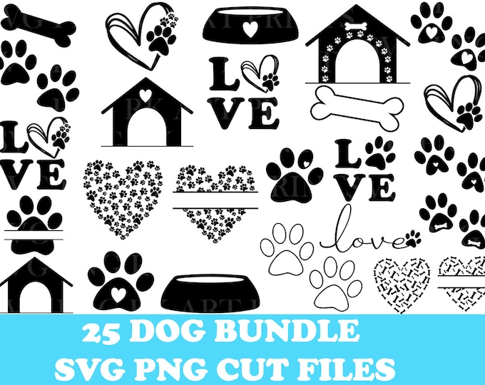 Paw Print Line Art SVG Pet SVG Minimalist Paw Print SVG - Etsy