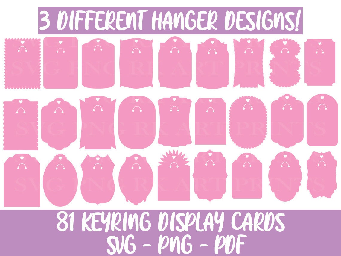 Keyring Display Card Svg Bundle Png Svg Pdf Cricut - Etsy Australia