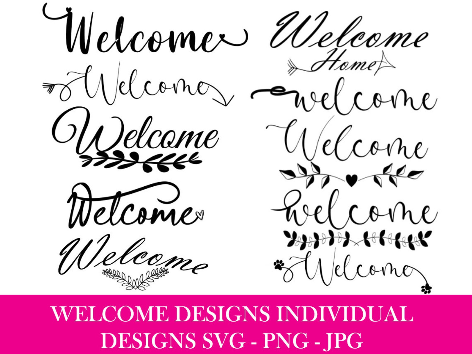 Welcome sign svg bundle welcome sign svg welcome home svg | Etsy