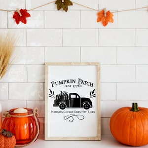Rustic Fall Svg Bundle, Farmhouse Fall Svg, Pumpkin Patch Svg, Autumn ...