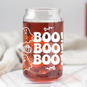 Halloween Ghost Glass Cup Svg, Bundle, Pumpkin and Ghost 16oz Libbey ...