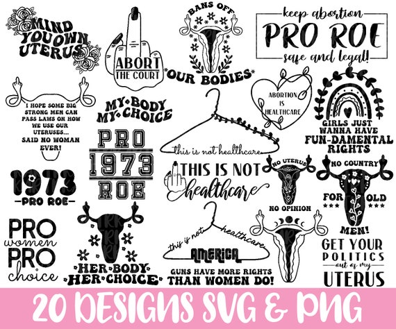 Pro Roe SVG Bundle Pro Choice SVG Uterus SVG Cut File Roe - Etsy Denmark