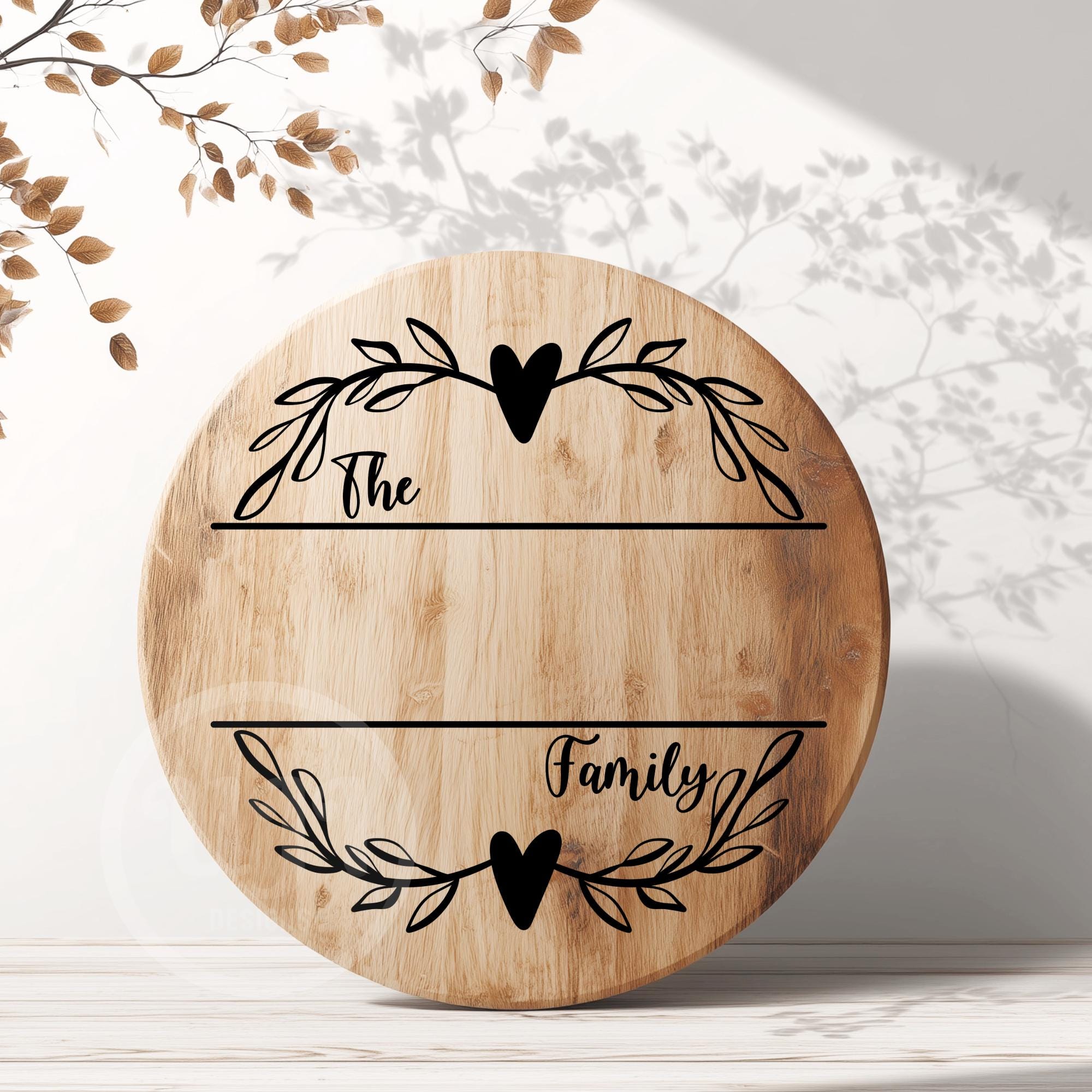 Circle Sign SVG Bundle, Family Door Hanger SVG, Welcome to Our Home Svg ...