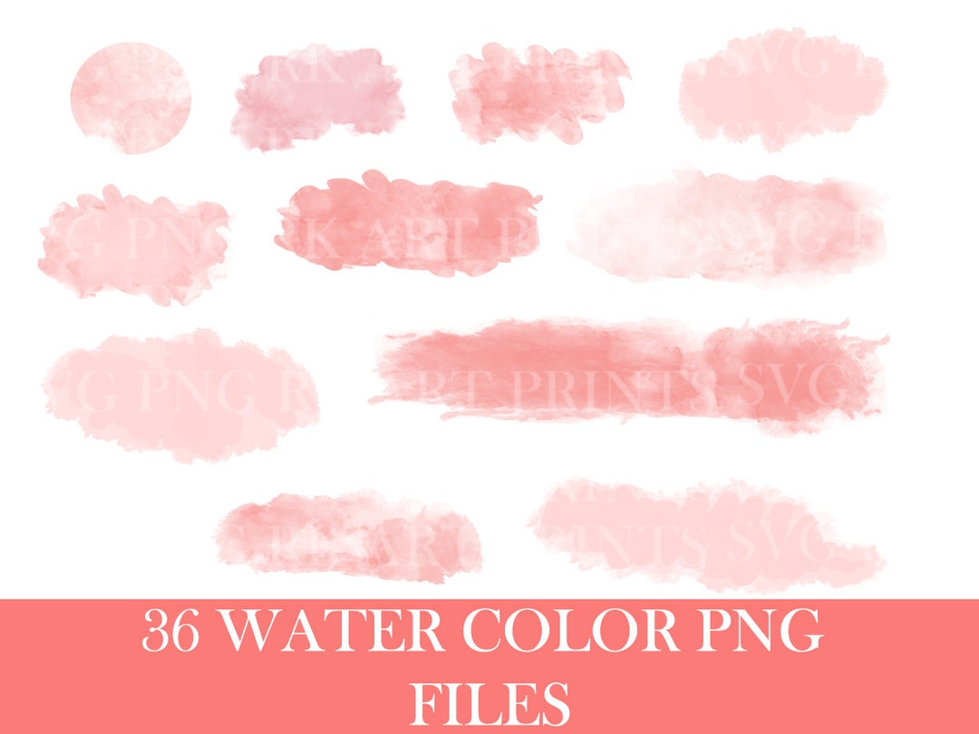 Watercolor Brush Strokes Clipart Paint Brush Stroke Bundle - Etsy UK