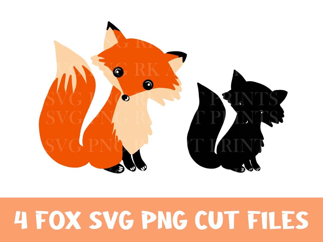Cute Fox Svg Png Bundle, Fox Svg Cut File for Cricut, Animal Tee Svg ...