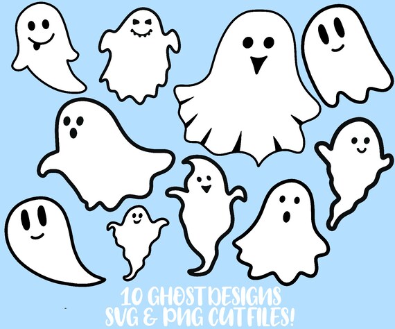 Happy Ghost Silhouette