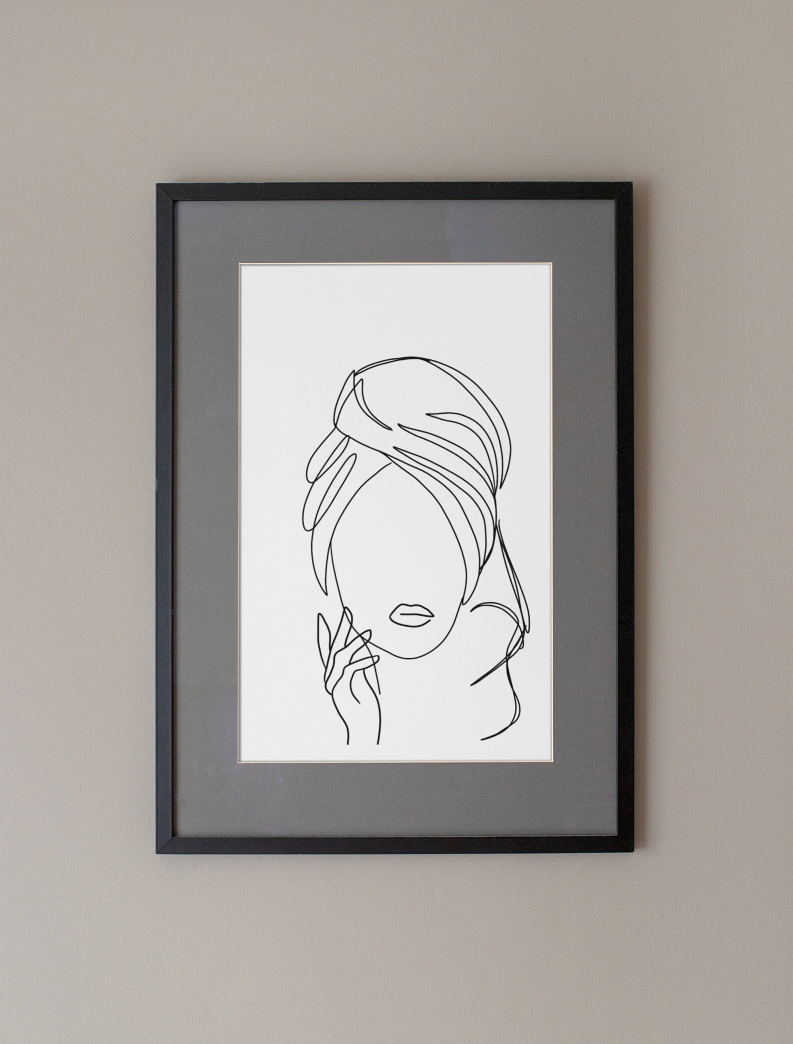 Woman One Line Art, Abstract Line Woman Wall Print, Bathroom Wall Art ...